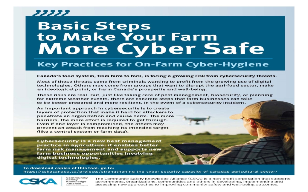 Cyber Security Capacity in Canadian Agriculture – CSKA