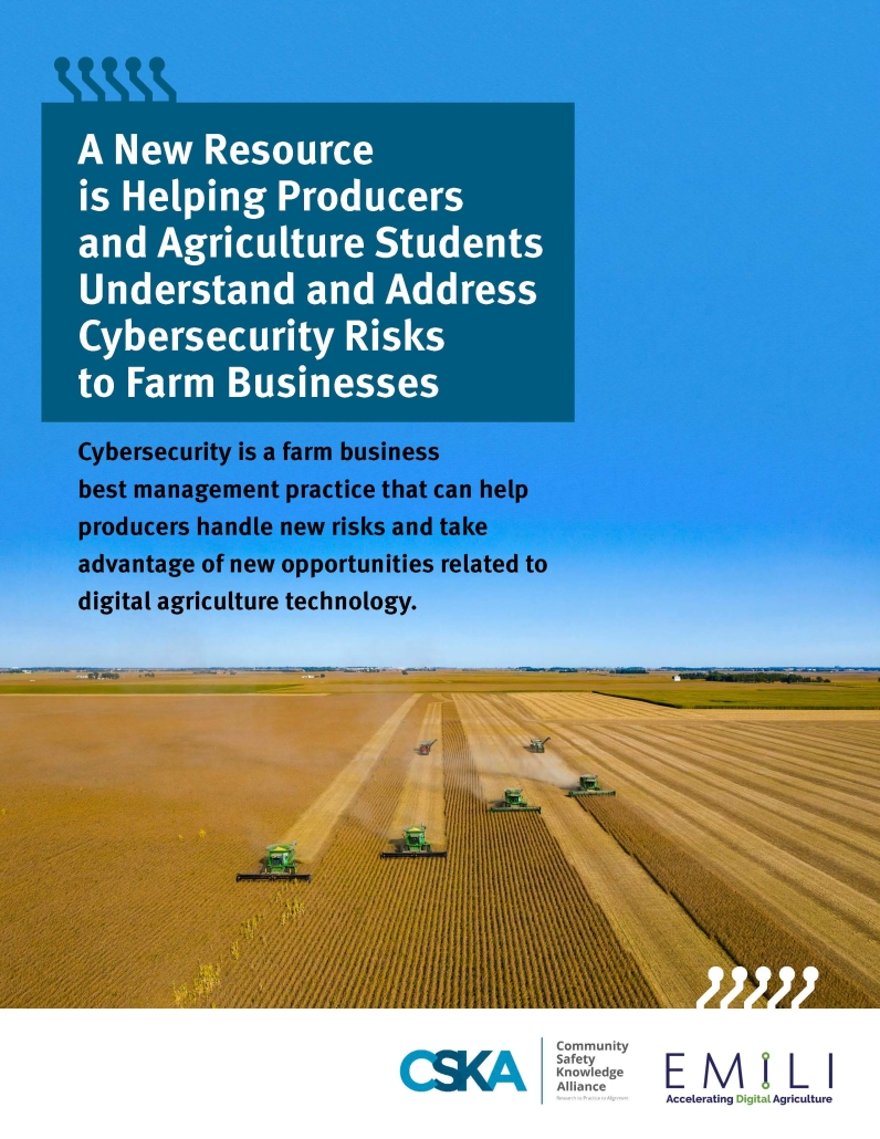 Cyber Security Capacity in Canadian Agriculture – CSKA